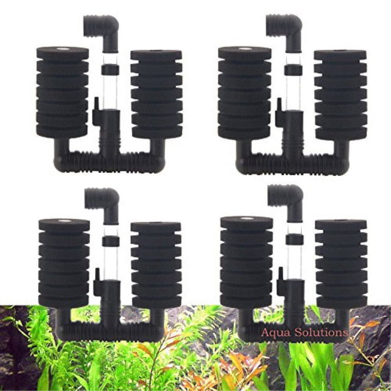 aquapapa 4x dual bio sponge filter for betta fry aquarium fish tank up ...