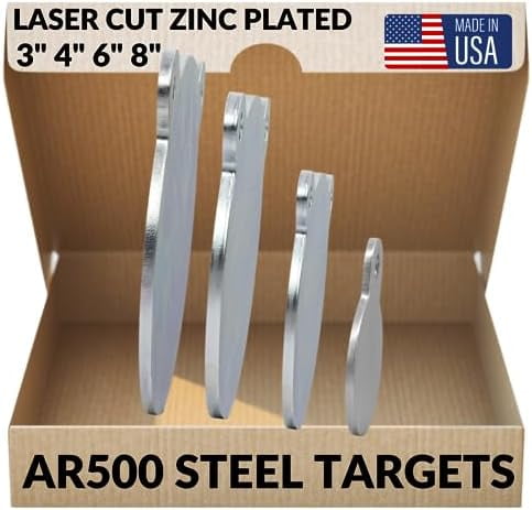 ar500 steel targets rifles - 4000fpe - 1/2 inch ar 500 steel gong ...