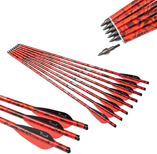 archery camo crossbow bolts 22 20 inch carbon hunting arrows crossbolt ...