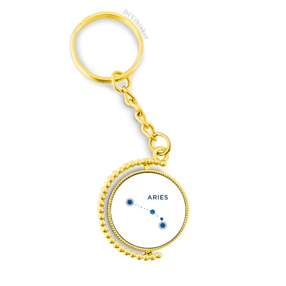aries constellation sign zodiac metal connector key chain accessory en ...