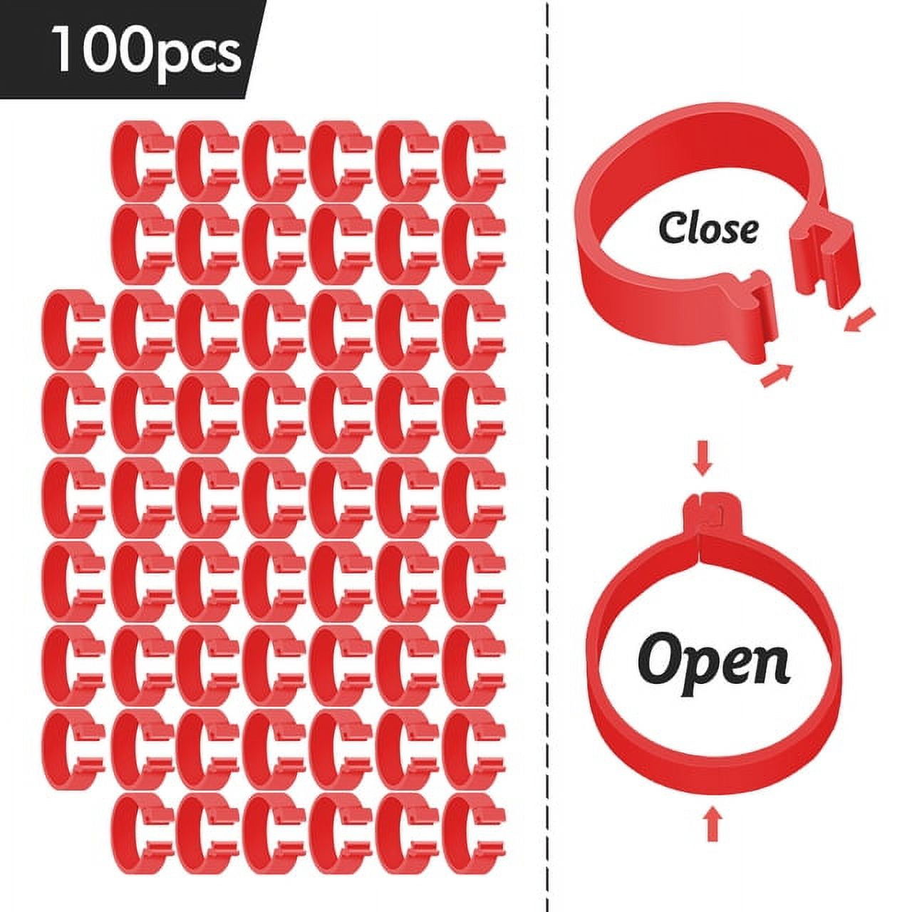 arking High-quality assorted colorful and durable 100PCS farm poultry ...