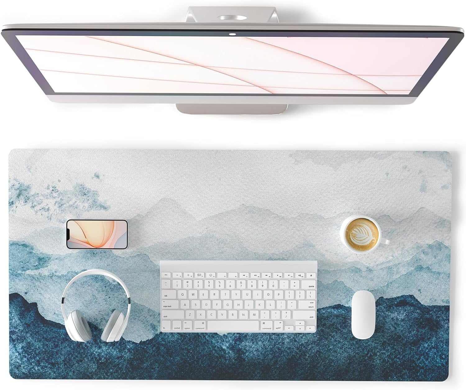 armdgodx Watercolor Mountain Mouse Pad, Blue & White - Walmart.com