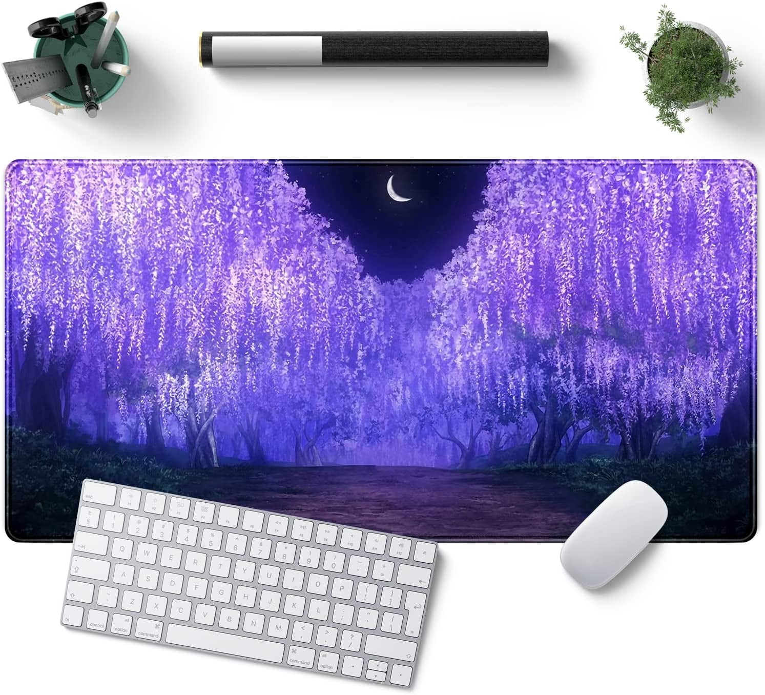 armdgodx wkwww8899 Rubber Anime Wisteria Mouse Pad, Lavender - Walmart.com