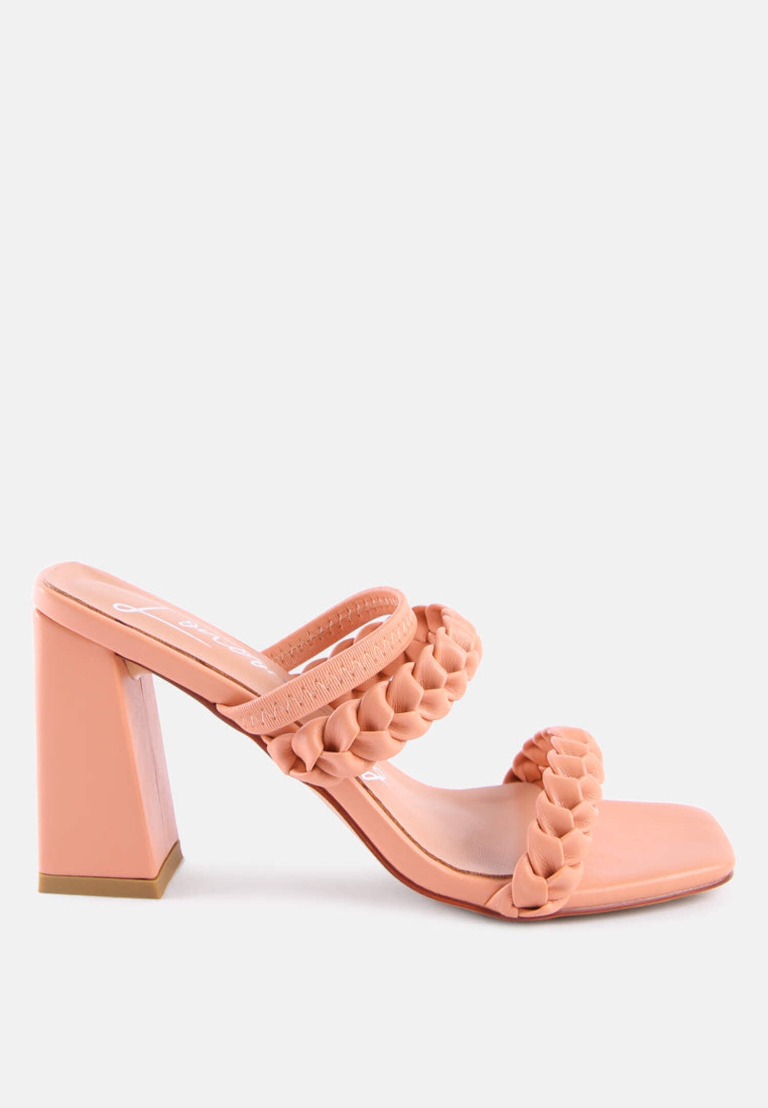 Arnie Braided Straps Block Heeled Sandals - Walmart.com