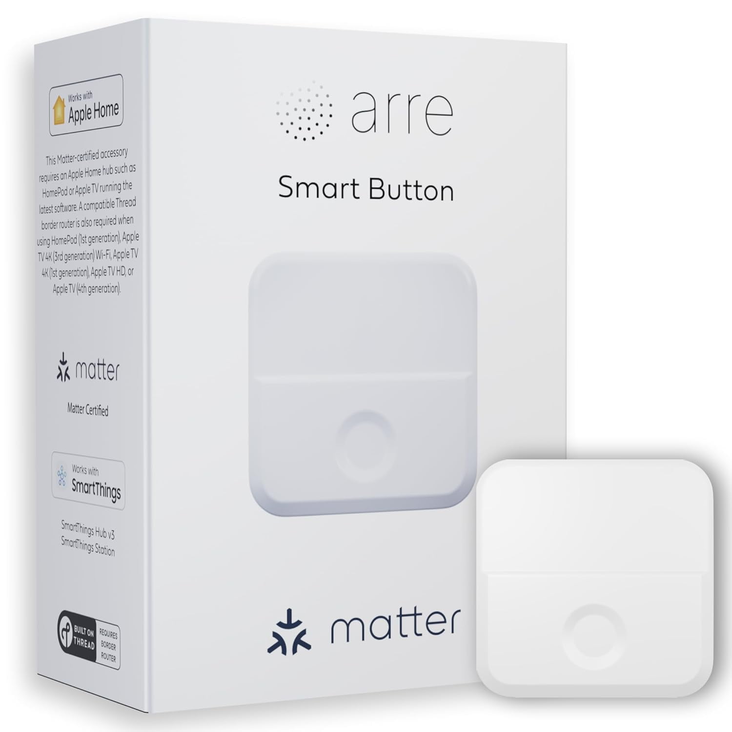 arre Smart Button with Matter & Thread Support, Control Smart Home ...