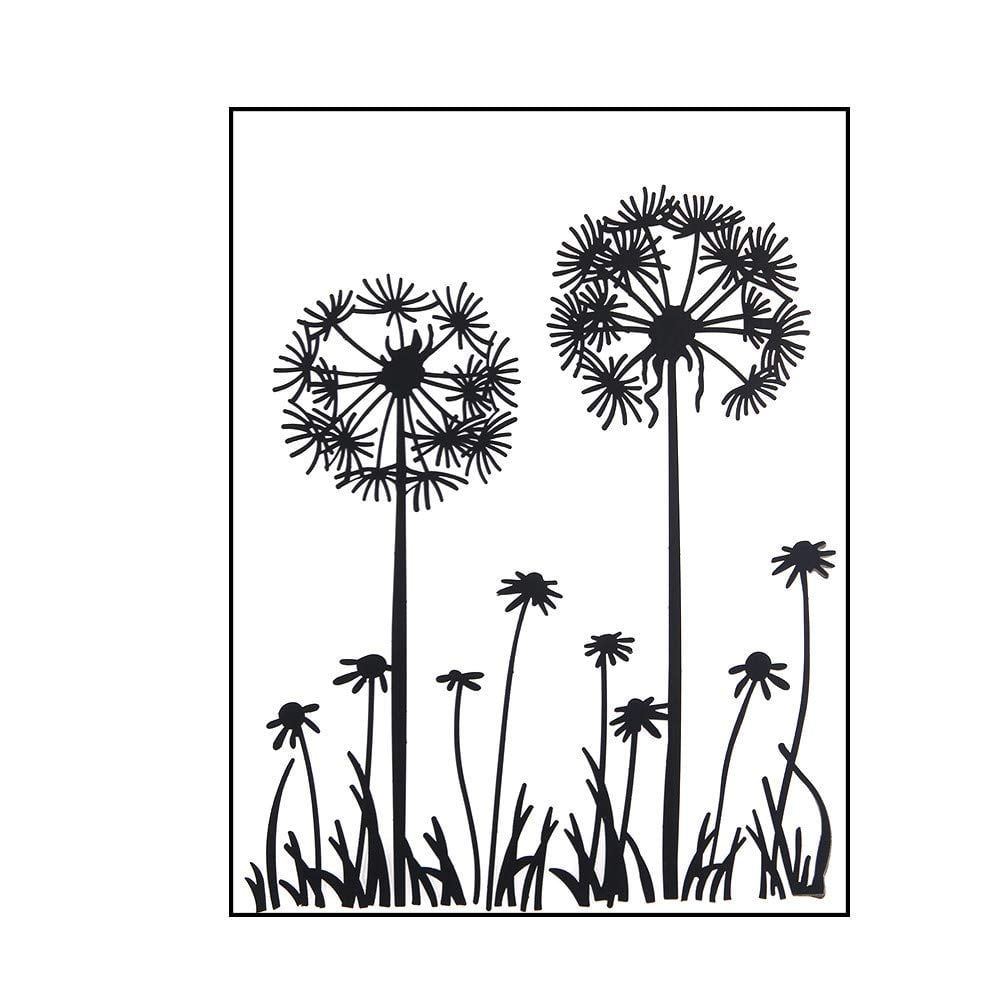 arriettycraft Dandelion Flowers Plastic Embossing Folder for Scrapbook ...