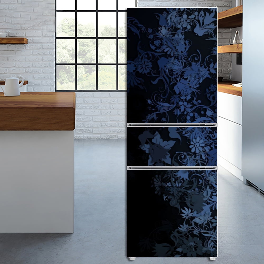 art flower pattern self-adhesive refrigerator sticker decorative ...