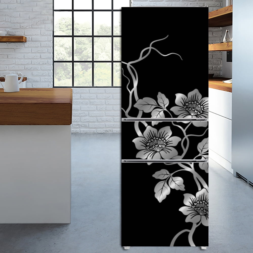 art flower pattern self-adhesive refrigerator sticker decorative ...