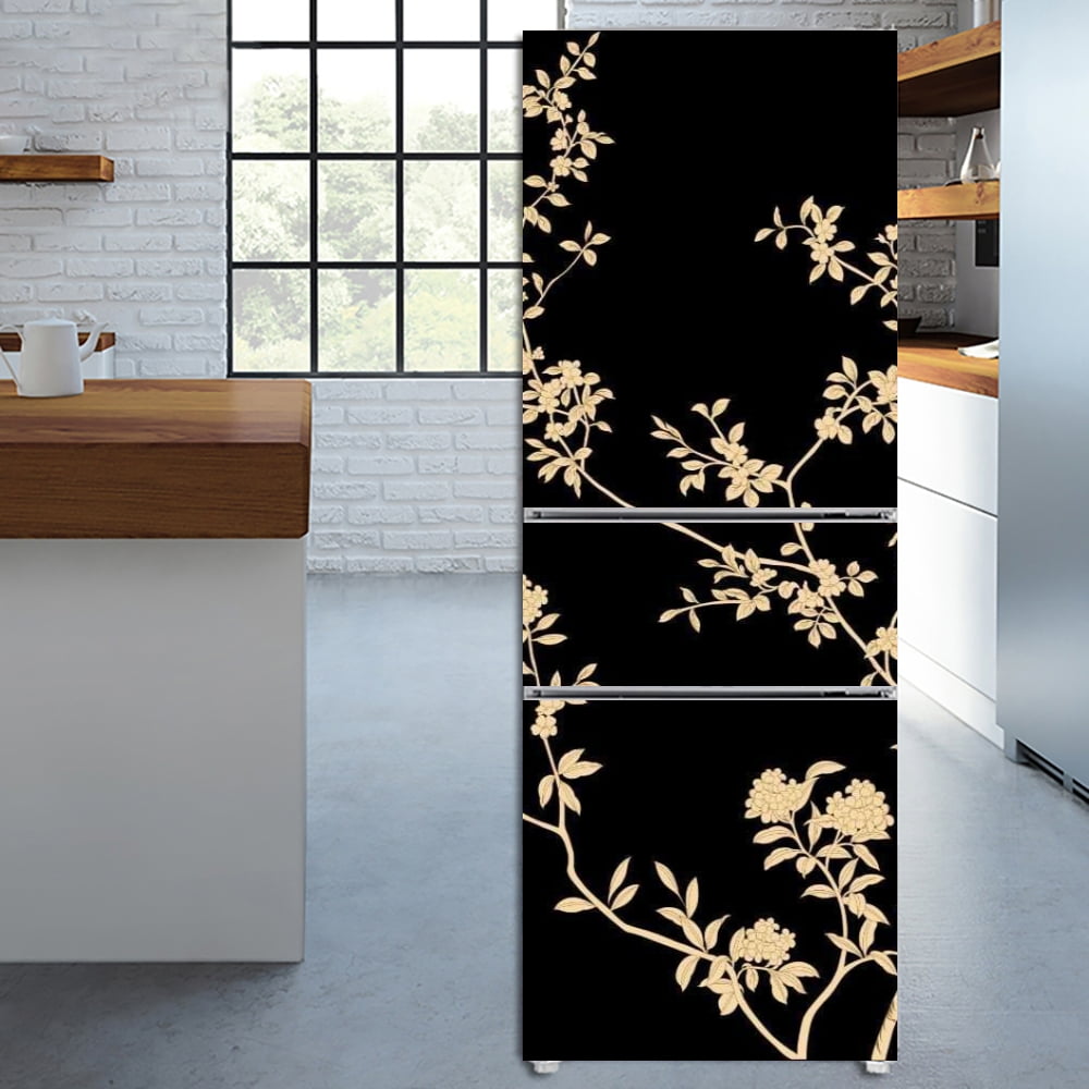 art flower pattern self-adhesive refrigerator sticker decorative ...