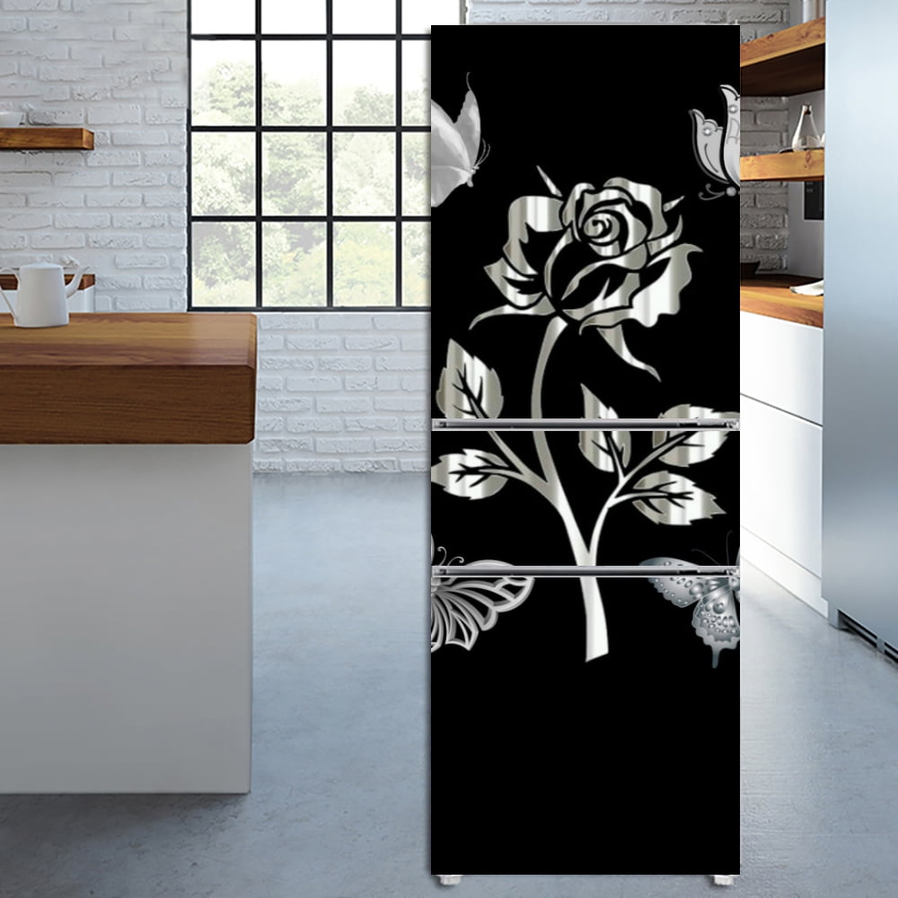 art flower pattern self-adhesive refrigerator sticker decorative ...