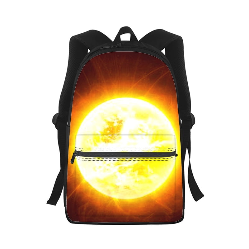 art sun Men Women Backpack 3D Print Fashion Student Bag Laptop Backpack ...