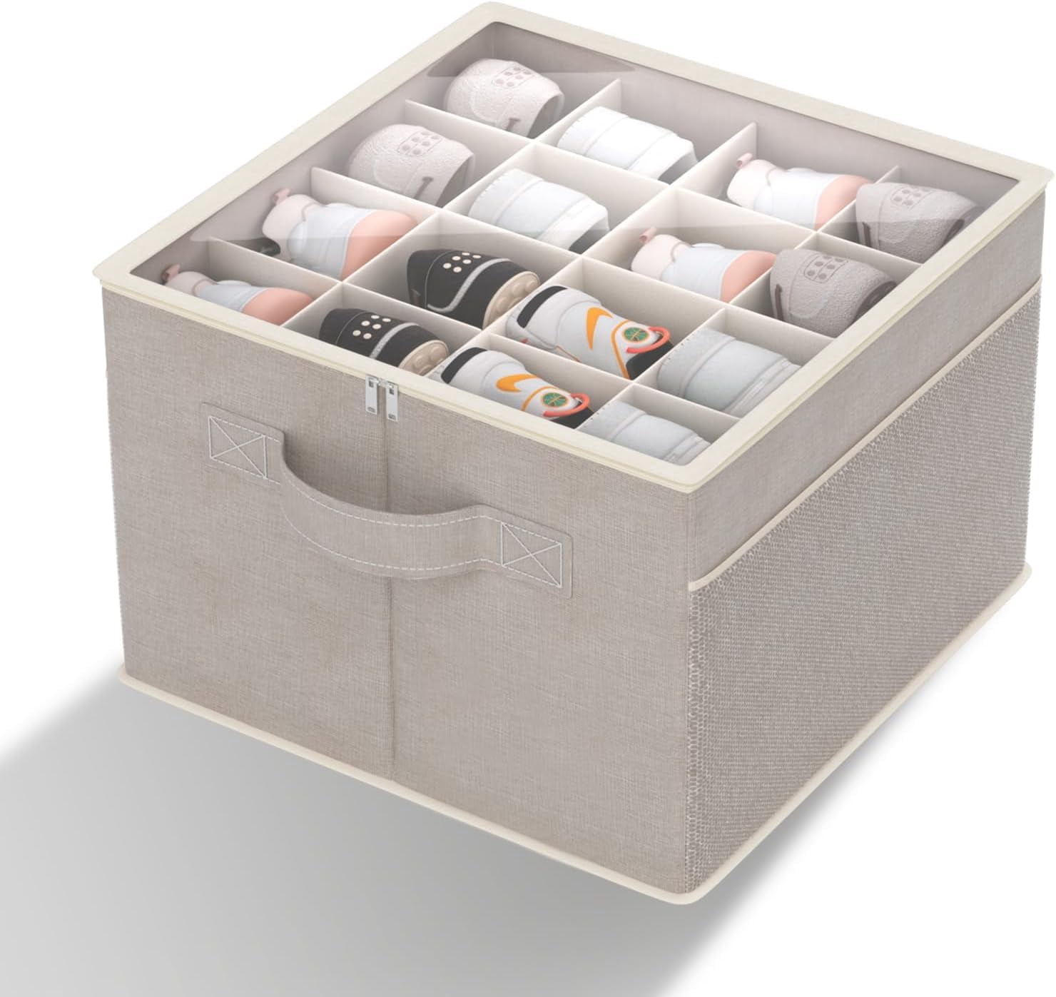 artgeeker Shoe Organizer for Closet- Fits 16 Pairs, Large Foldable Shoe ...