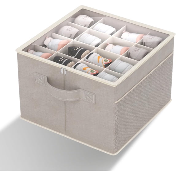 artgeeker Shoe Organizer for Closet- Fits 16 Pairs, Large Foldable Shoe ...