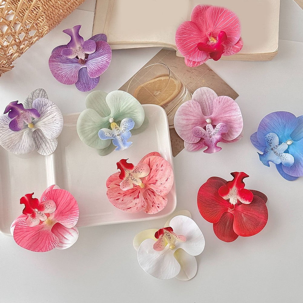 artificial Phalaenopsis hairpin corsage accessories 10 pcs in random ...