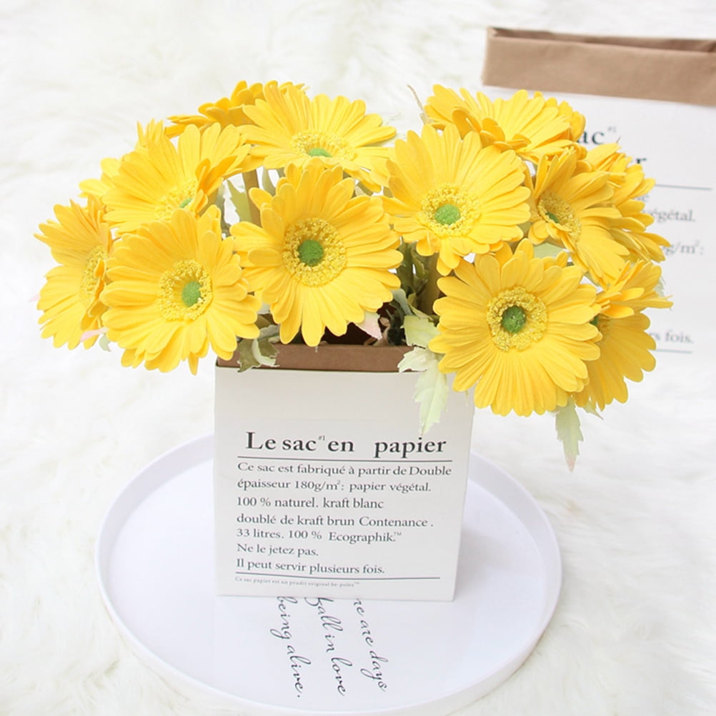 artificial gerbera flower 7Pcs Artificial Gerbera Flower Bouquet ...
