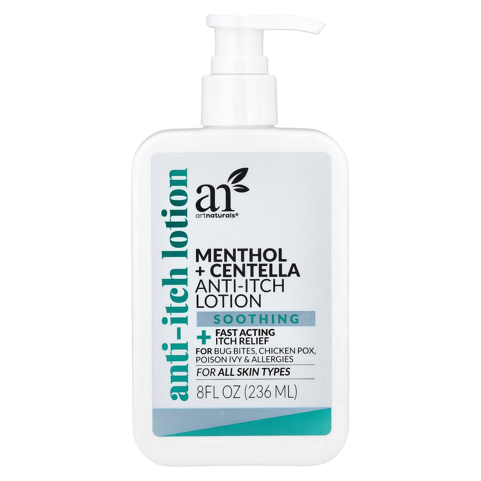 artnaturals Menthol + Centella Anti-Itch Lotion, For All Skin Types, 8 ...