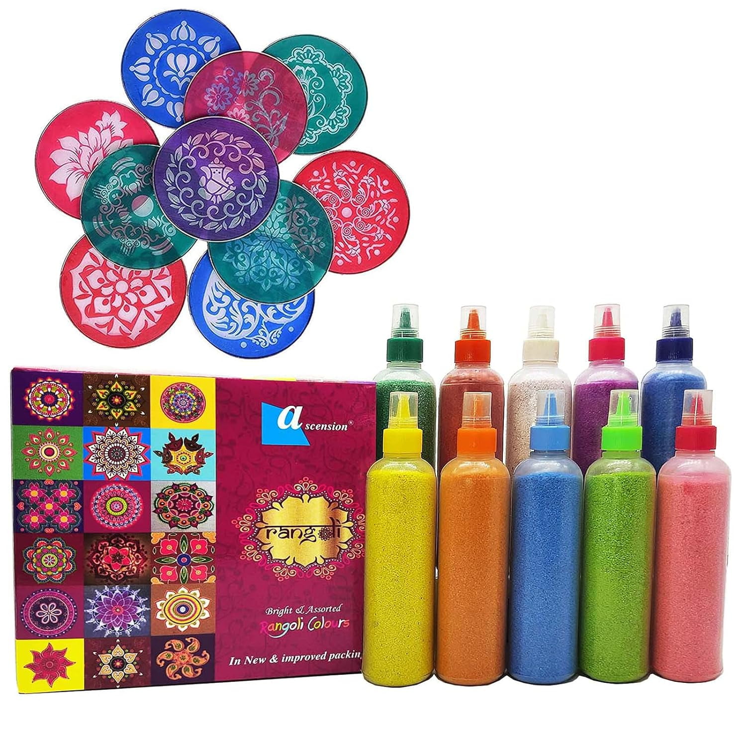 ascension Rangoli Kit Creativity Diwali Floor Decoration 75inches 10 ...