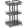 asdfgh Utility Manicure Trolley Metal Storage Rolling Barber Cart with ...