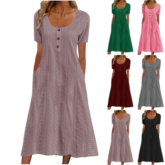 asdoklhq Beach Dresses for Women Elegant Dresses Printe Off Shoulder ...