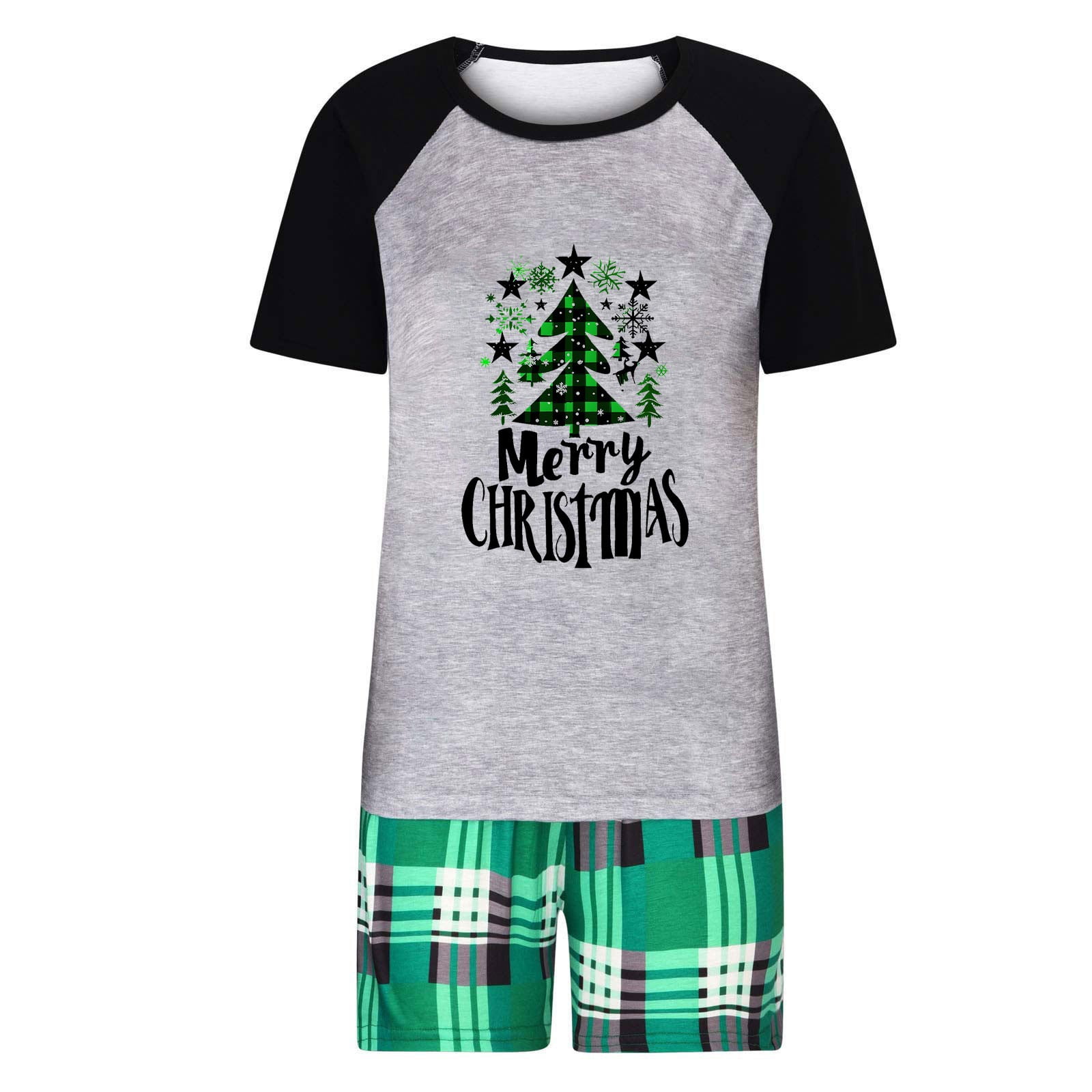 asdoklhq Button Up Pajamas for Women Christmas Parent Child Outfit Warm ...