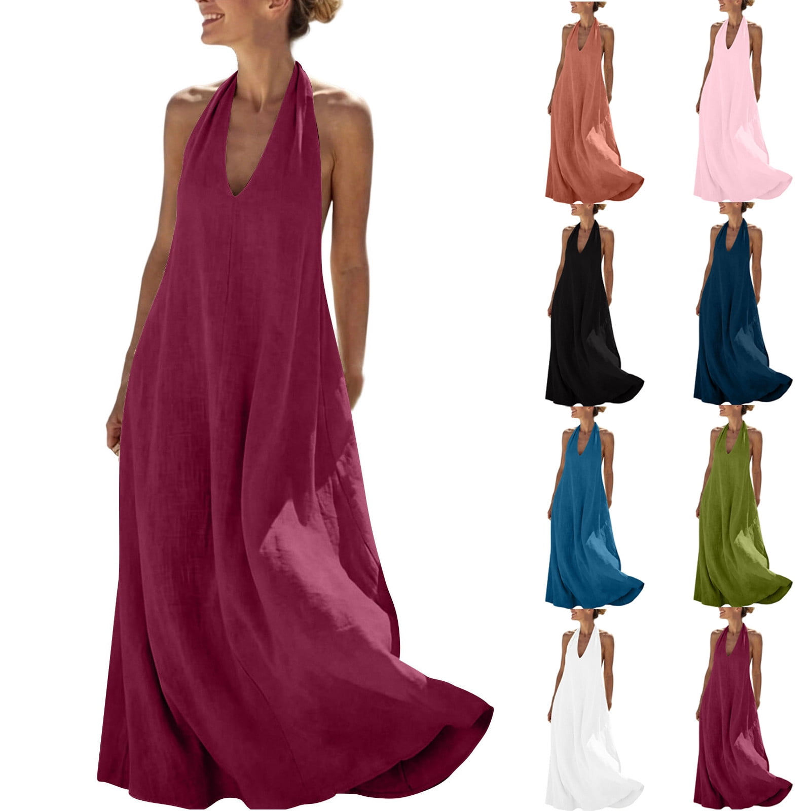 asdoklhq Church Dresses for Women Boho Dresses Ladies' Casual and ...