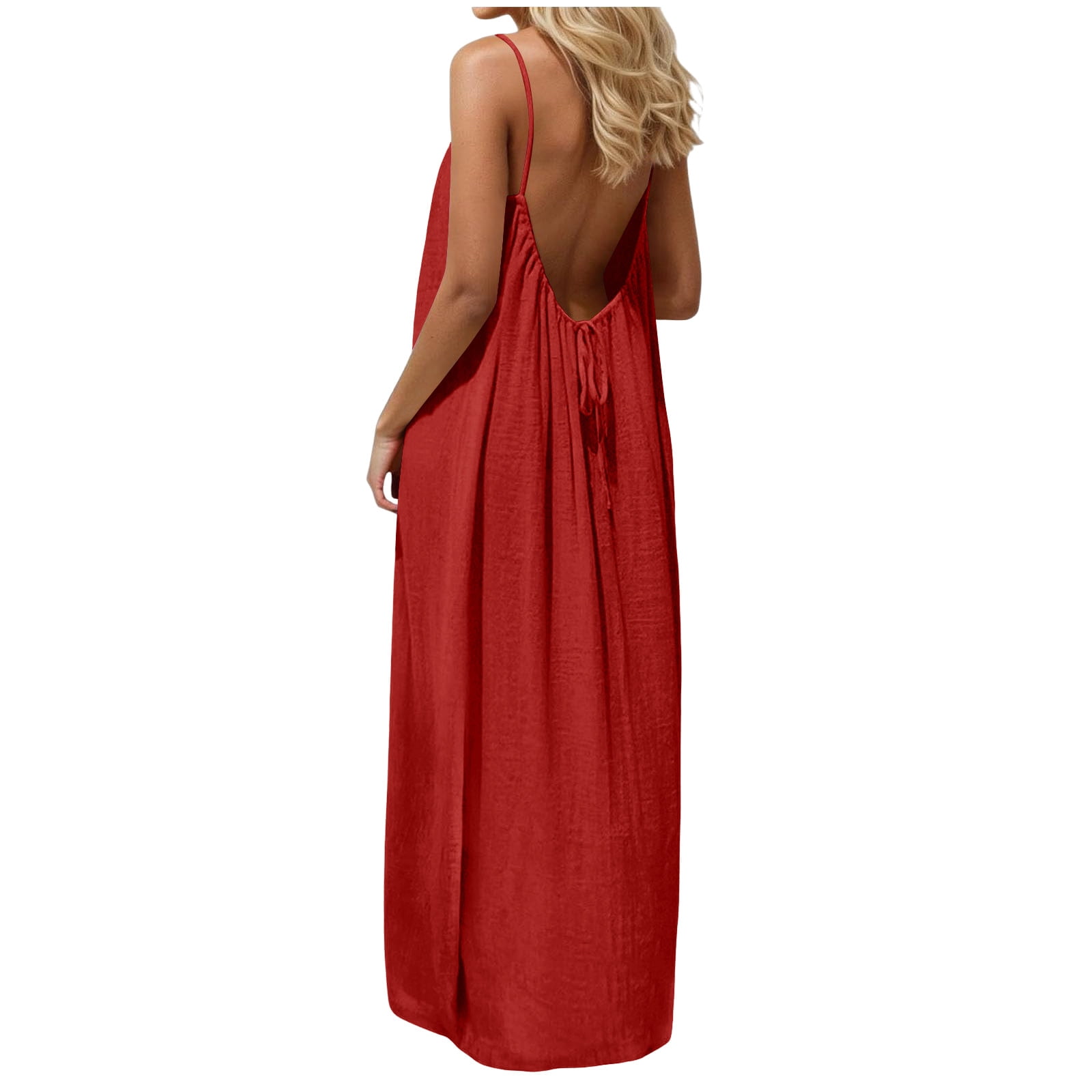 asdoklhq Fall Sundress Wedding Guest Dress Elegant Dresses Maxi Dress ...