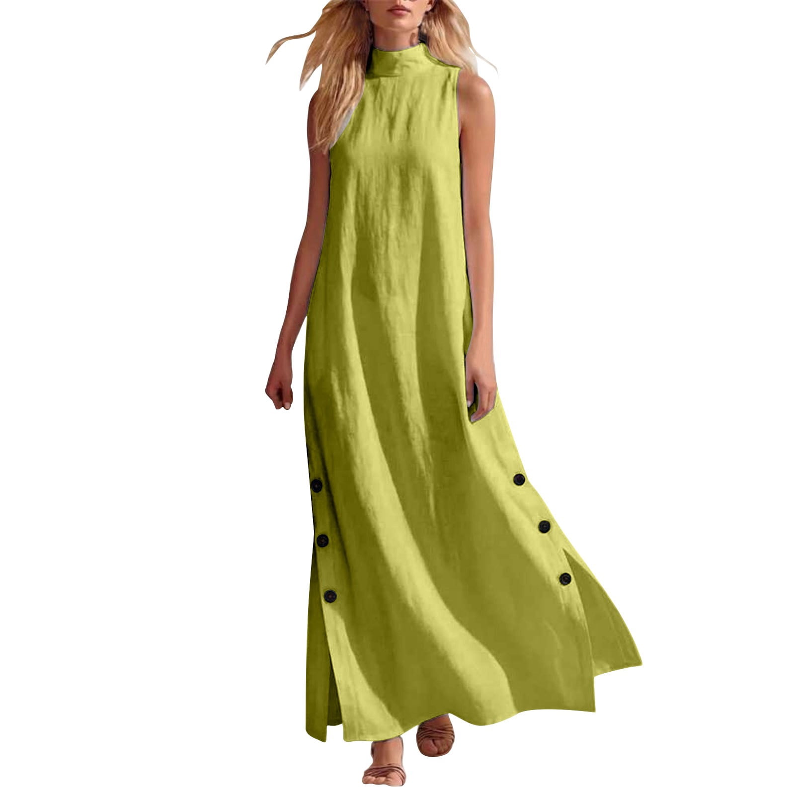 asdoklhq Flowy Dresses for Women Tea Party Plus Size Maxi Dress Women's ...