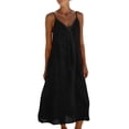 asdoklhq Graduation Dress Casual Fall Linen Long Skirt with Thin ...