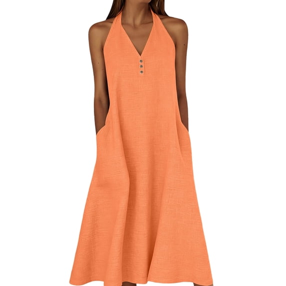 asdoklhq Graduation Dress Womens Dress Flowy Summer Casual Dress ...