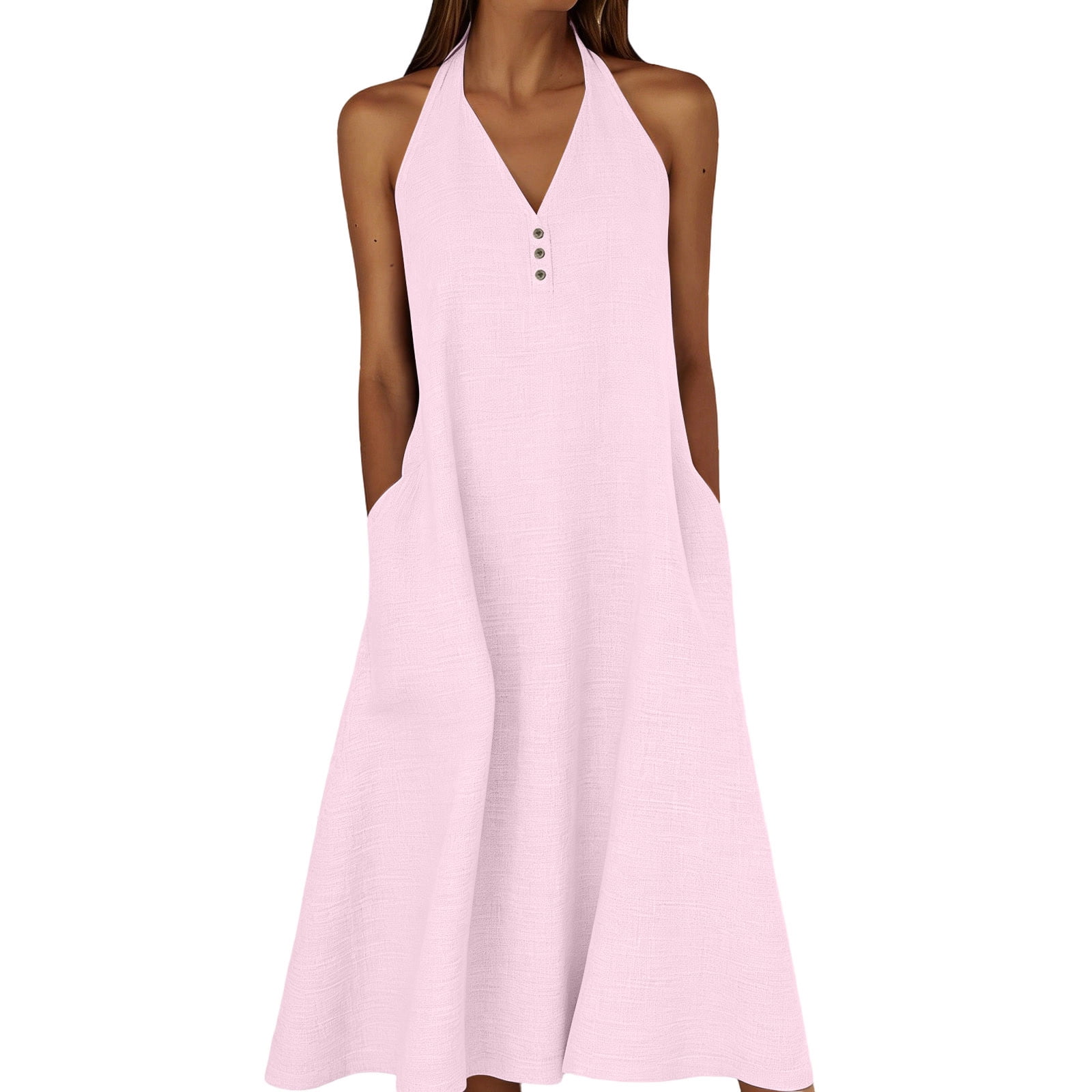 asdoklhq Graduation Dress Womens Dress Flowy Summer Casual Dress ...
