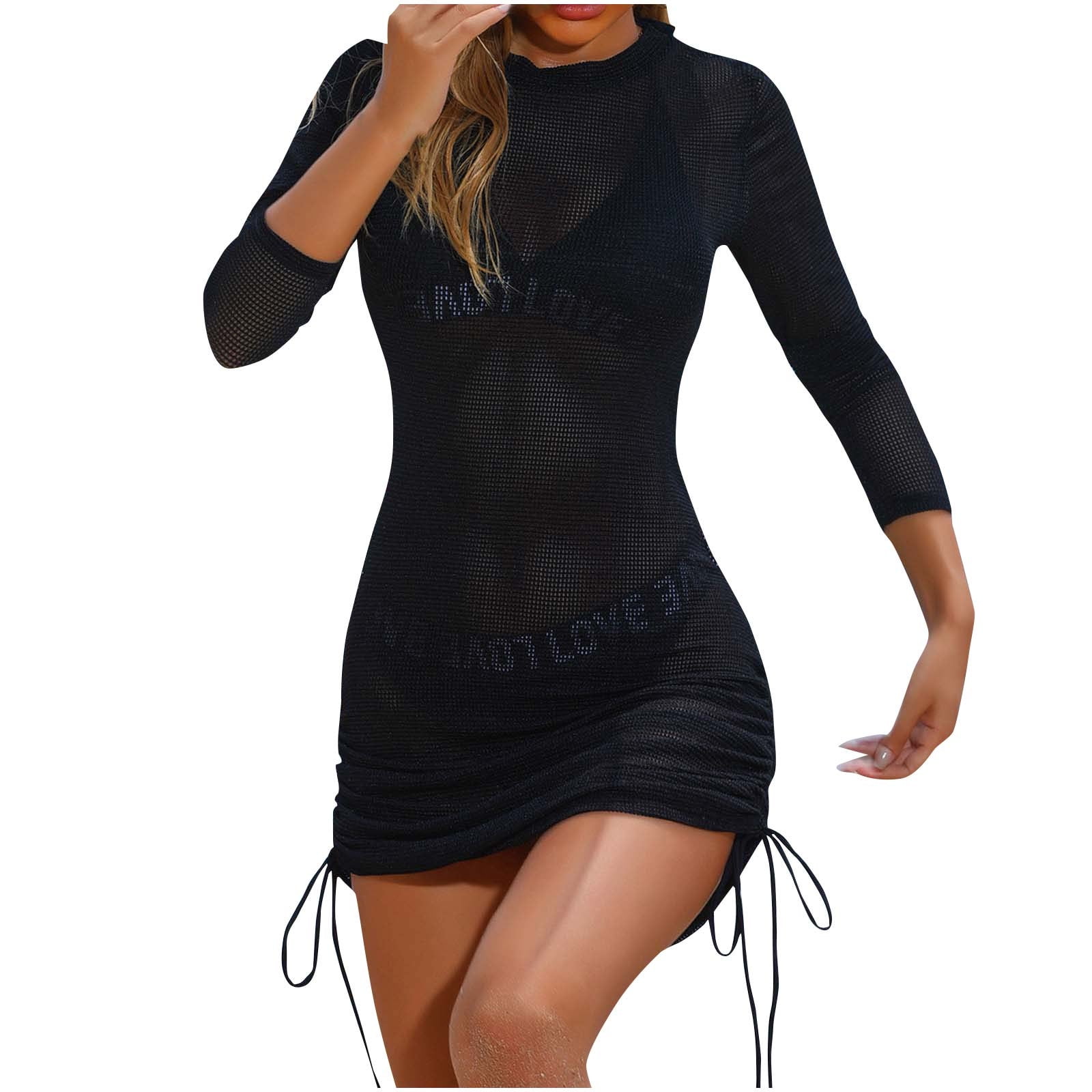 asdoklhq High Waisted Bikini Sets for Women Solid Color Chest Cushion ...