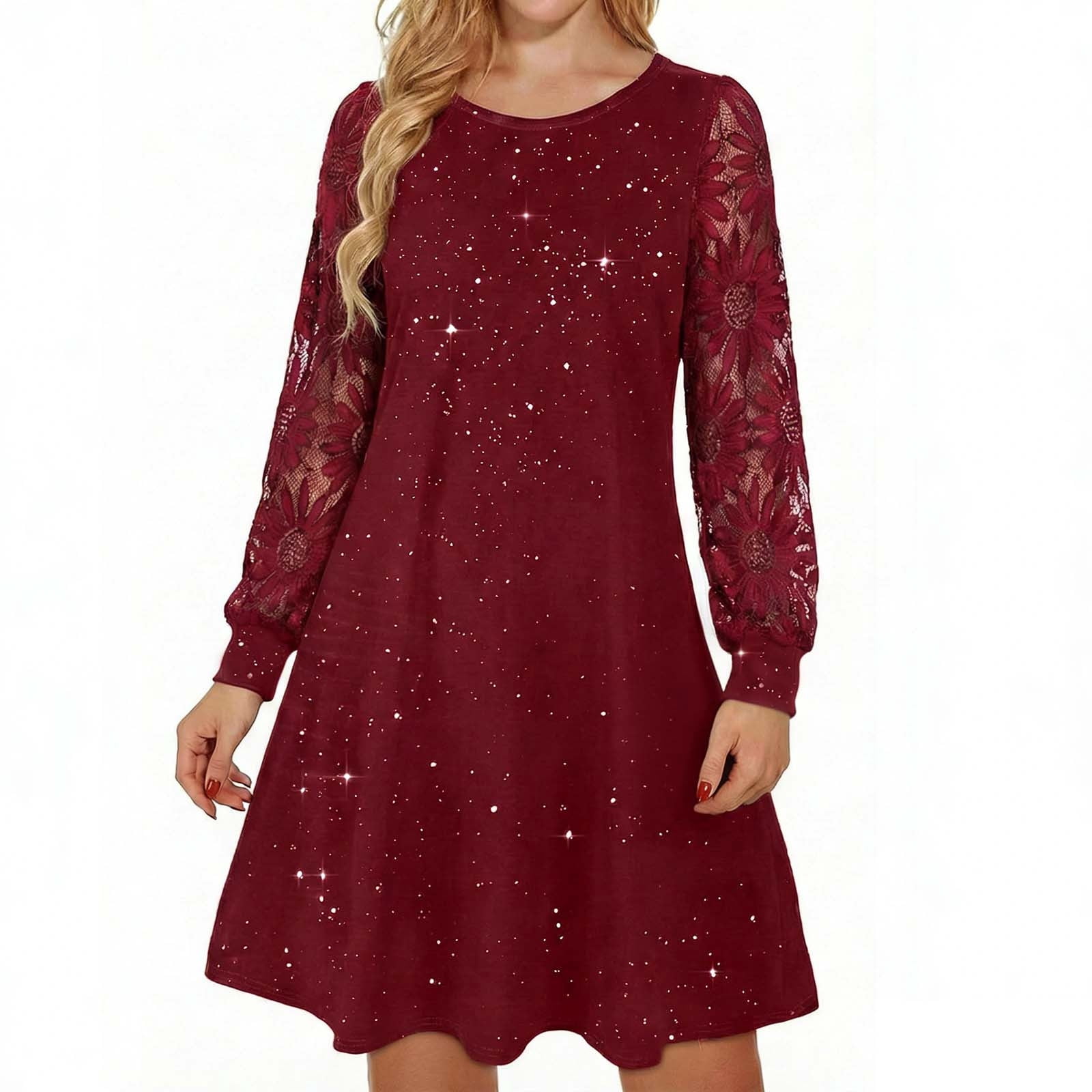 asdoklhq Maxi Dresses for Women Linen Dress Women House Dress A Line ...
