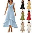 asdoklhq Mother Of The Bride Dresses for Women Formal Ladies Deep V ...