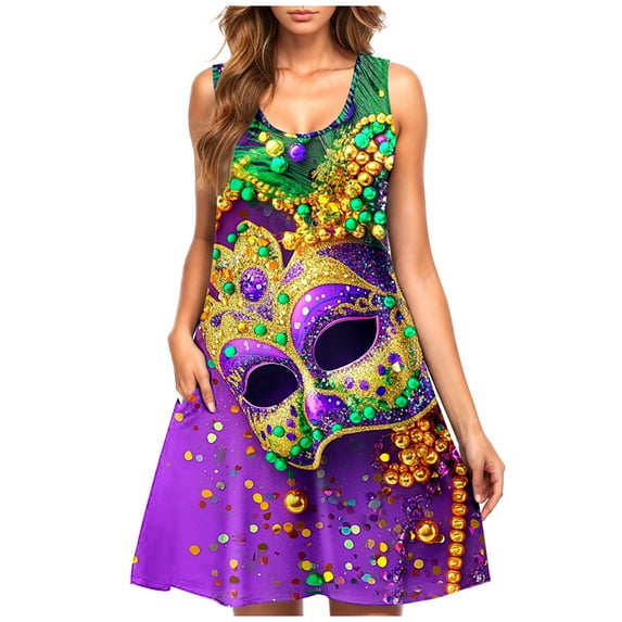 asdoklhq Sequined Dresses for Women Red Sequin Dress Carnival Women ...