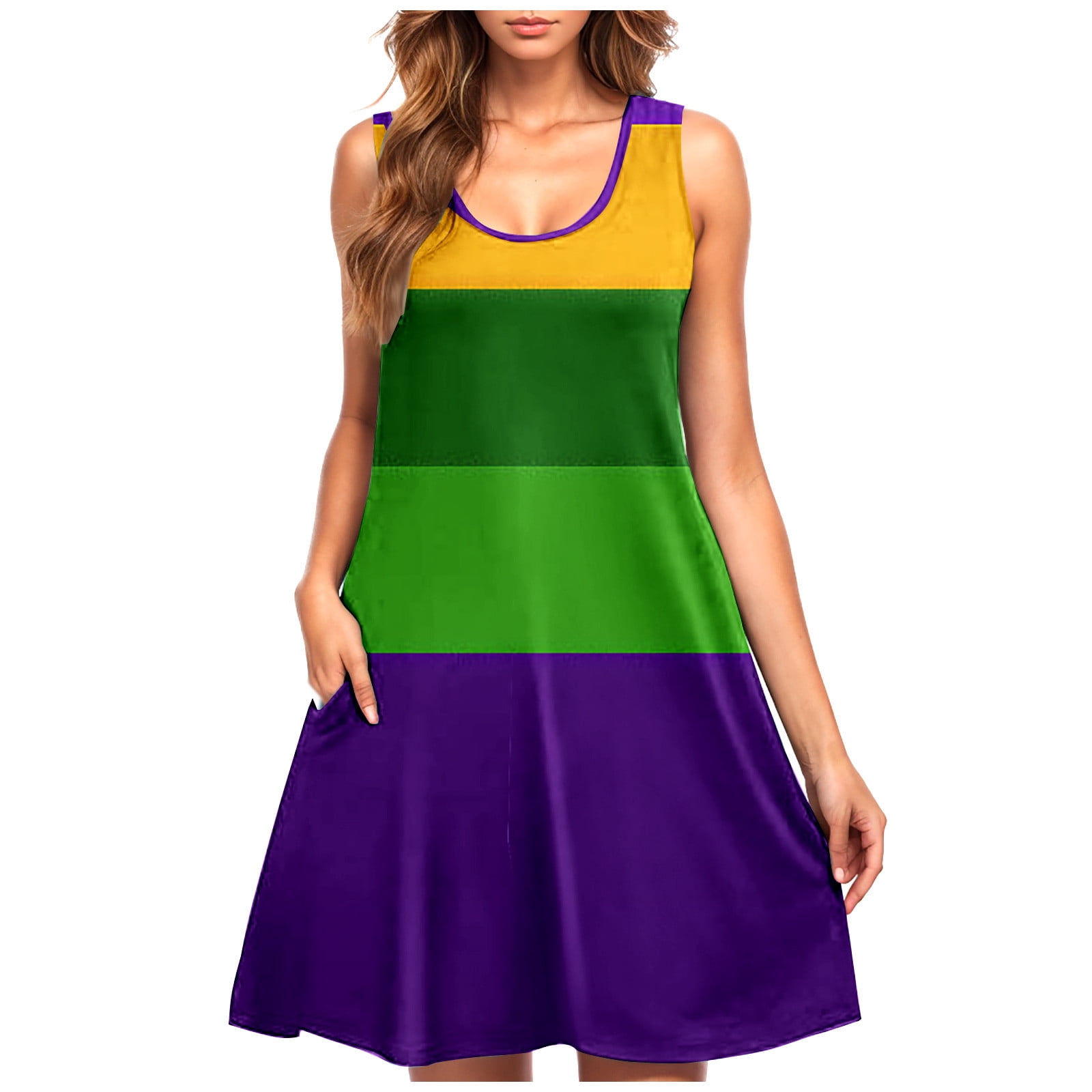 asdoklhq Sparkle Dress for Women Carnival Carnival Women Casual Large ...