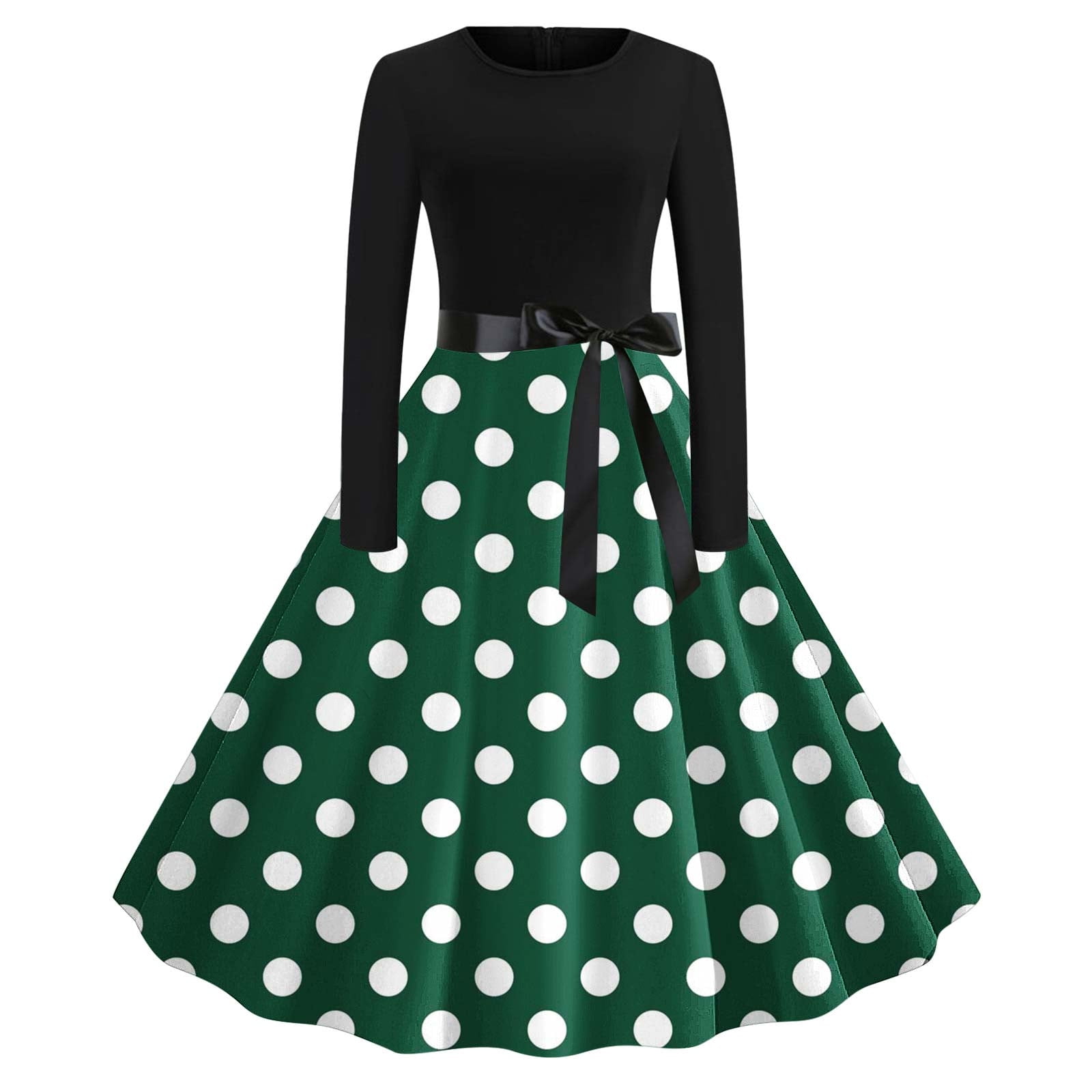 asdoklhq Sparkly Dresses for Women Printed Lace Up Style Zipper Long ...