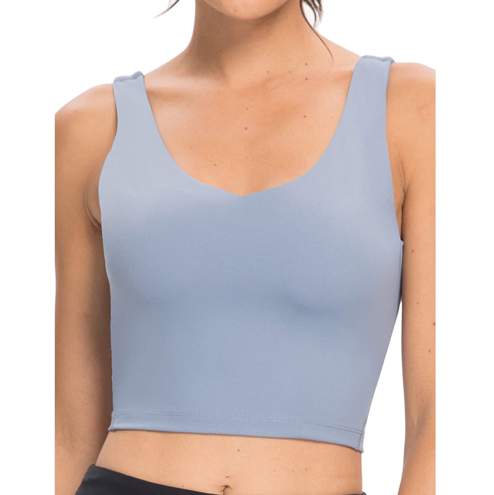 asdoklhq Sports Bras for Women,Women Sleeveless Vest Chest pad movement ...