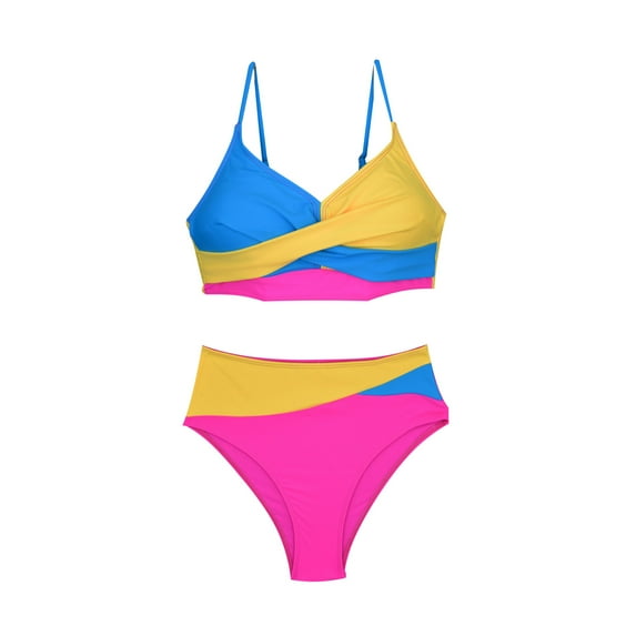 asdoklhq Swimming Suits for Women 2025 Spring/Summer Swimsuit Bikini ...