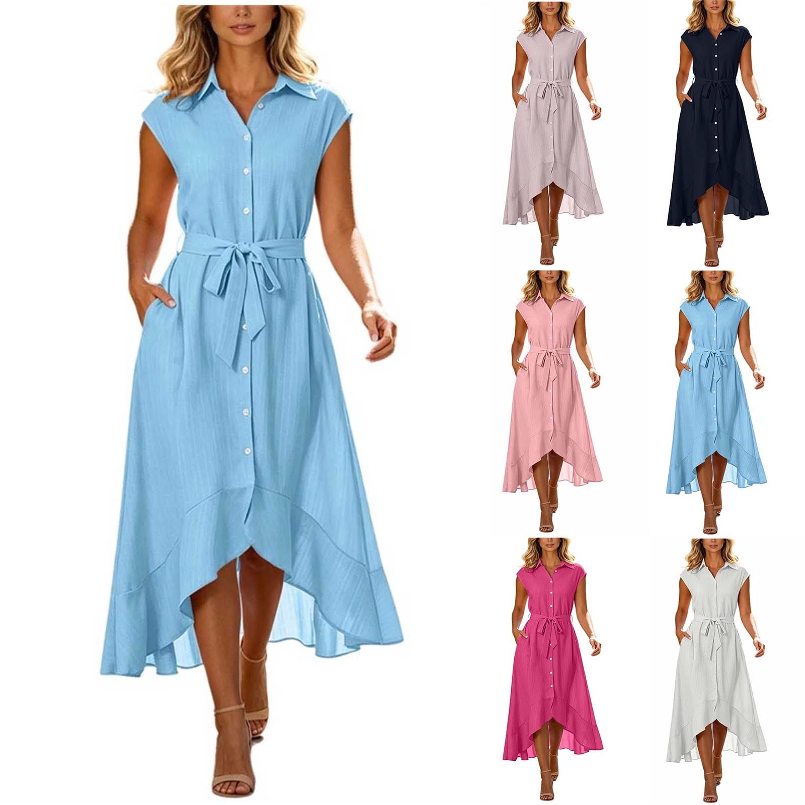 asdoklhq Wedding Guest Dress for Women Fall Elegant Fashionable Casual ...