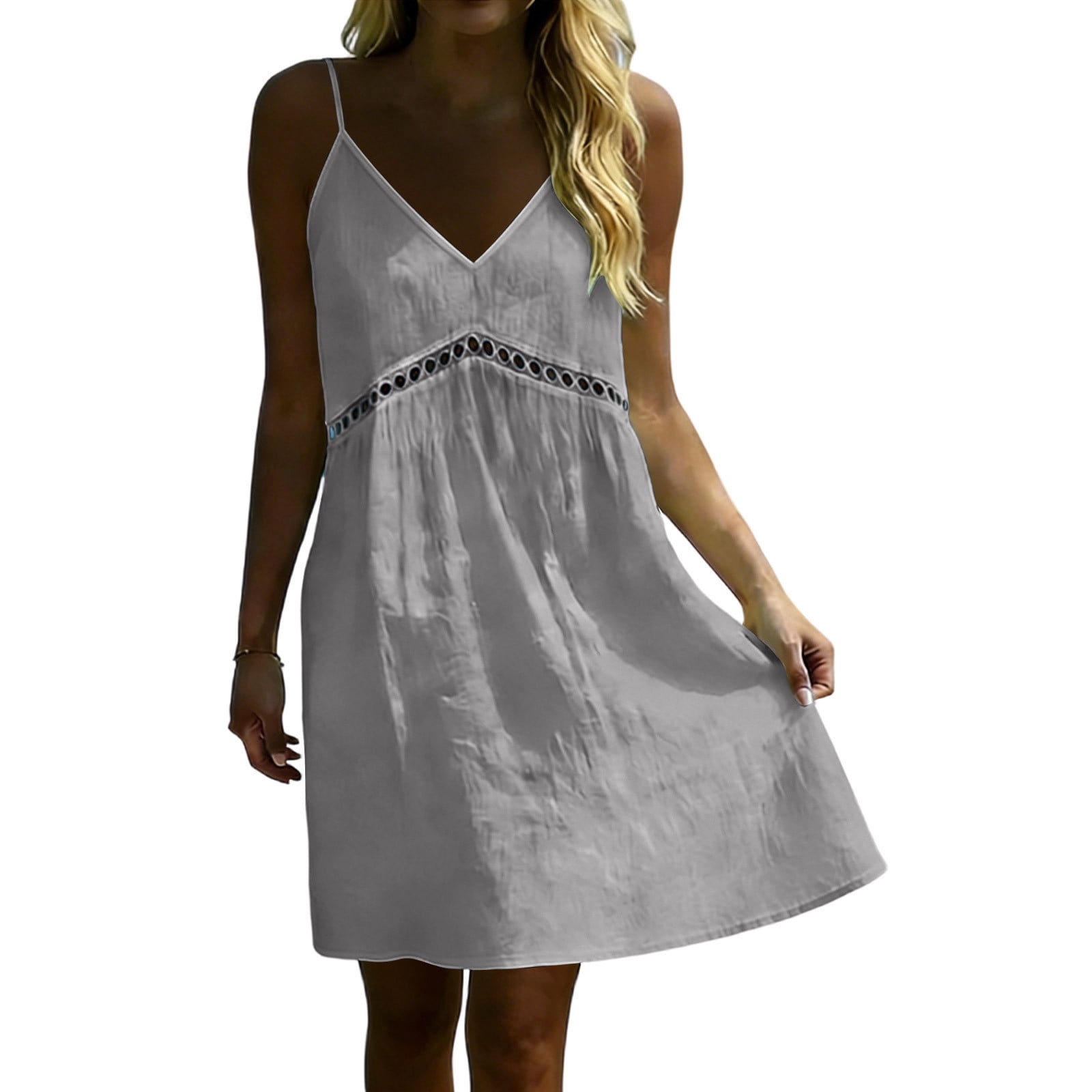 asdoklhq Wedding Guest Dresses Flowy Dresses for Bride Party Flowy Midi ...