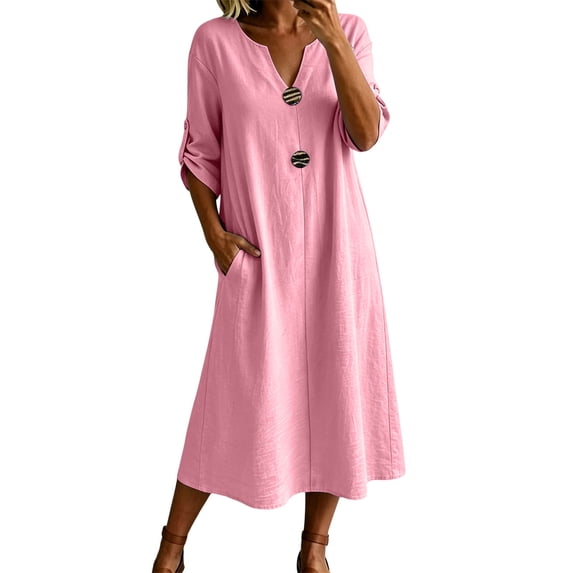 asdoklhq Wedding Guest Dresses for Women Summer Dresses Beach Dress A ...