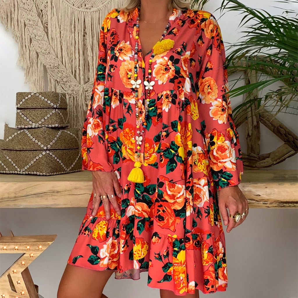 asdoklhq Woman Plus Size Clearance Dresses,Print Three Quarter Sleeve ... asdoklhq Woman Plus Size Clearance Dresses,Print Three Quarter Sleeve ...