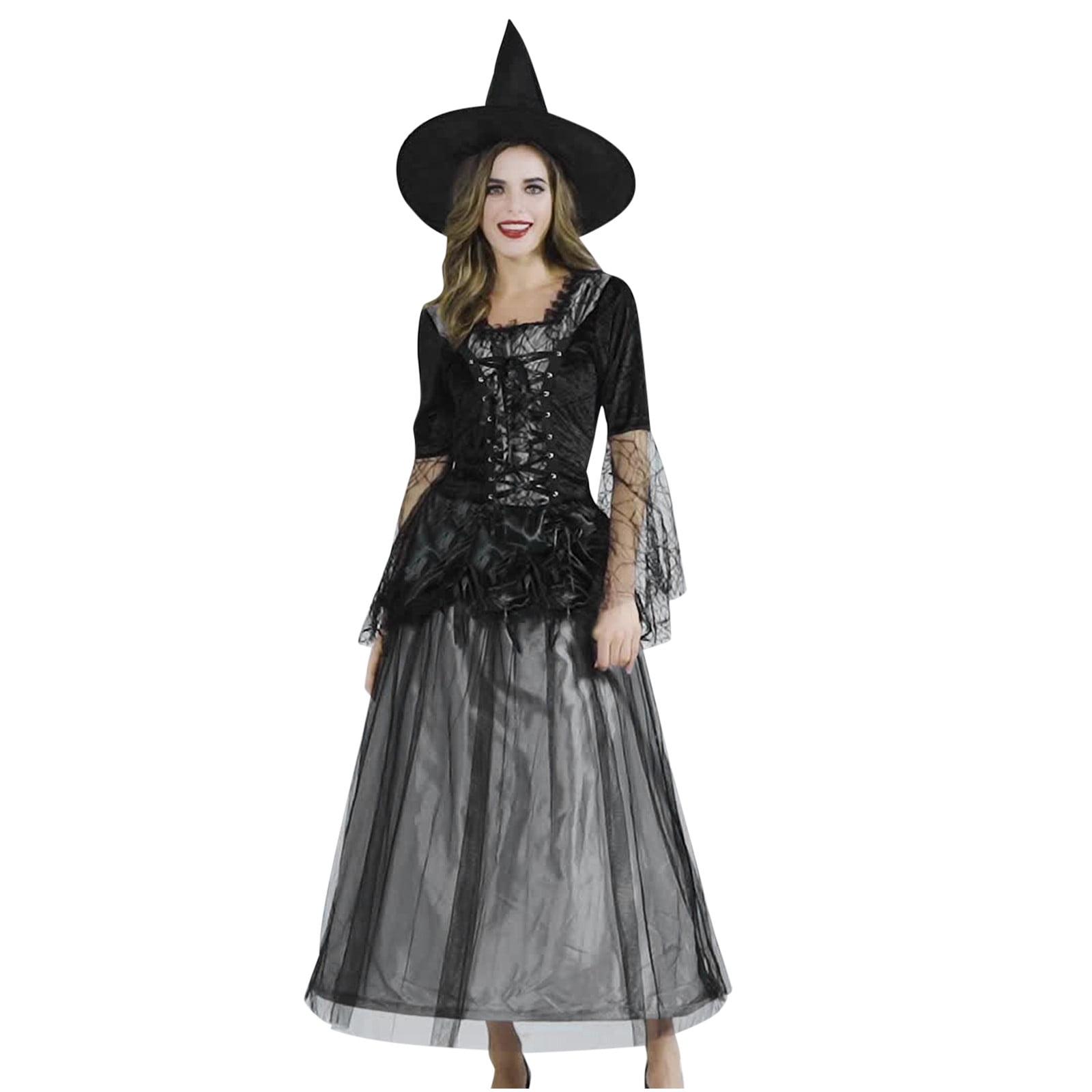 asdoklhq Womens Plus Size Clearance Dresses Halloween Prom Party Dress ...