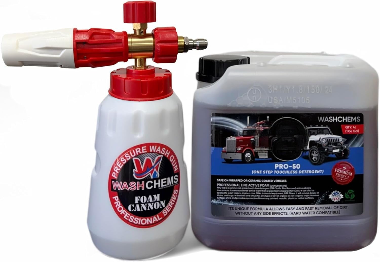 ash Chems -50 Touchless ash Detergent Soap ith Professional Cannon (1 ...