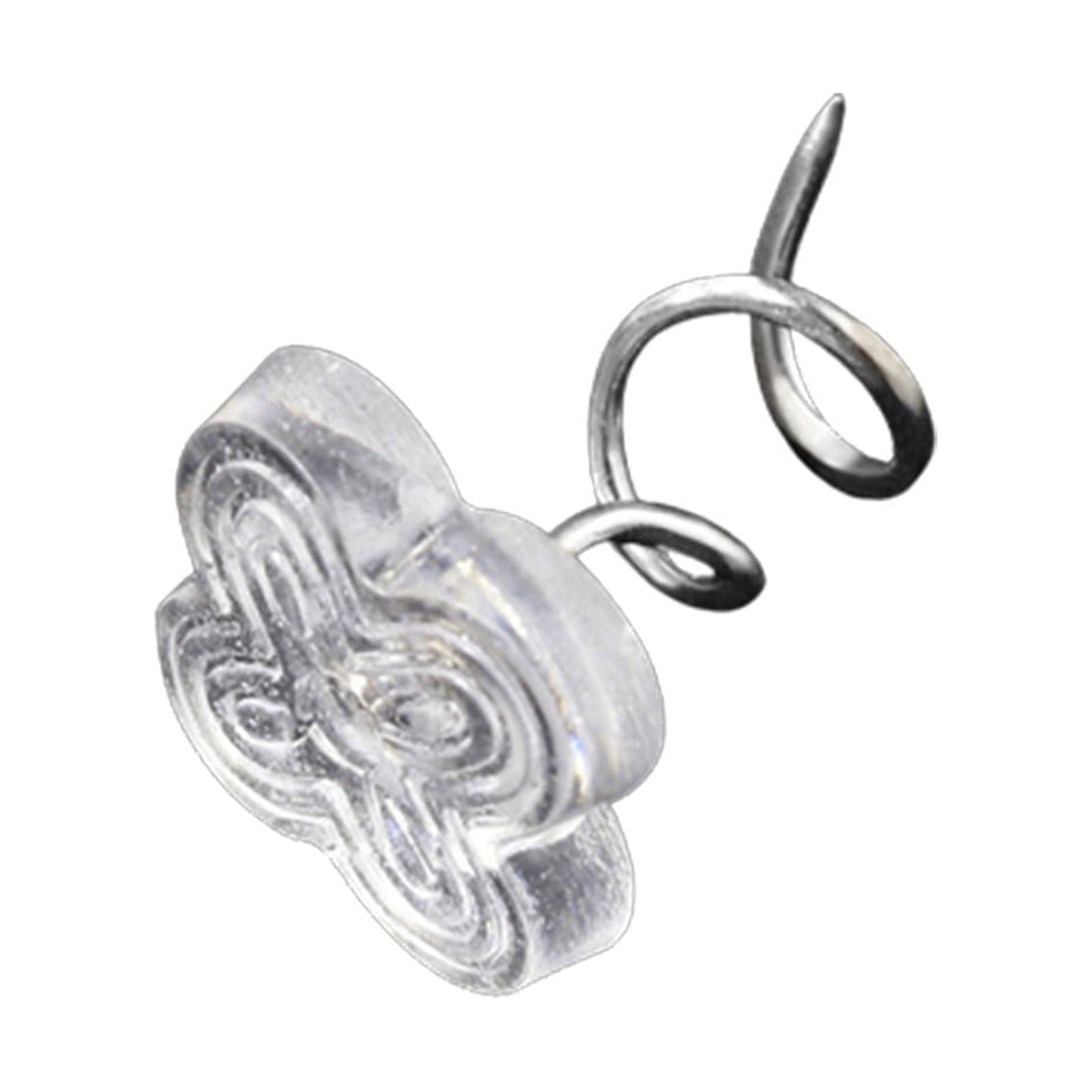 asjyhkr 100 Pieces Clear Heads Twist Pins Spiral Pins Sofa Cushion ...