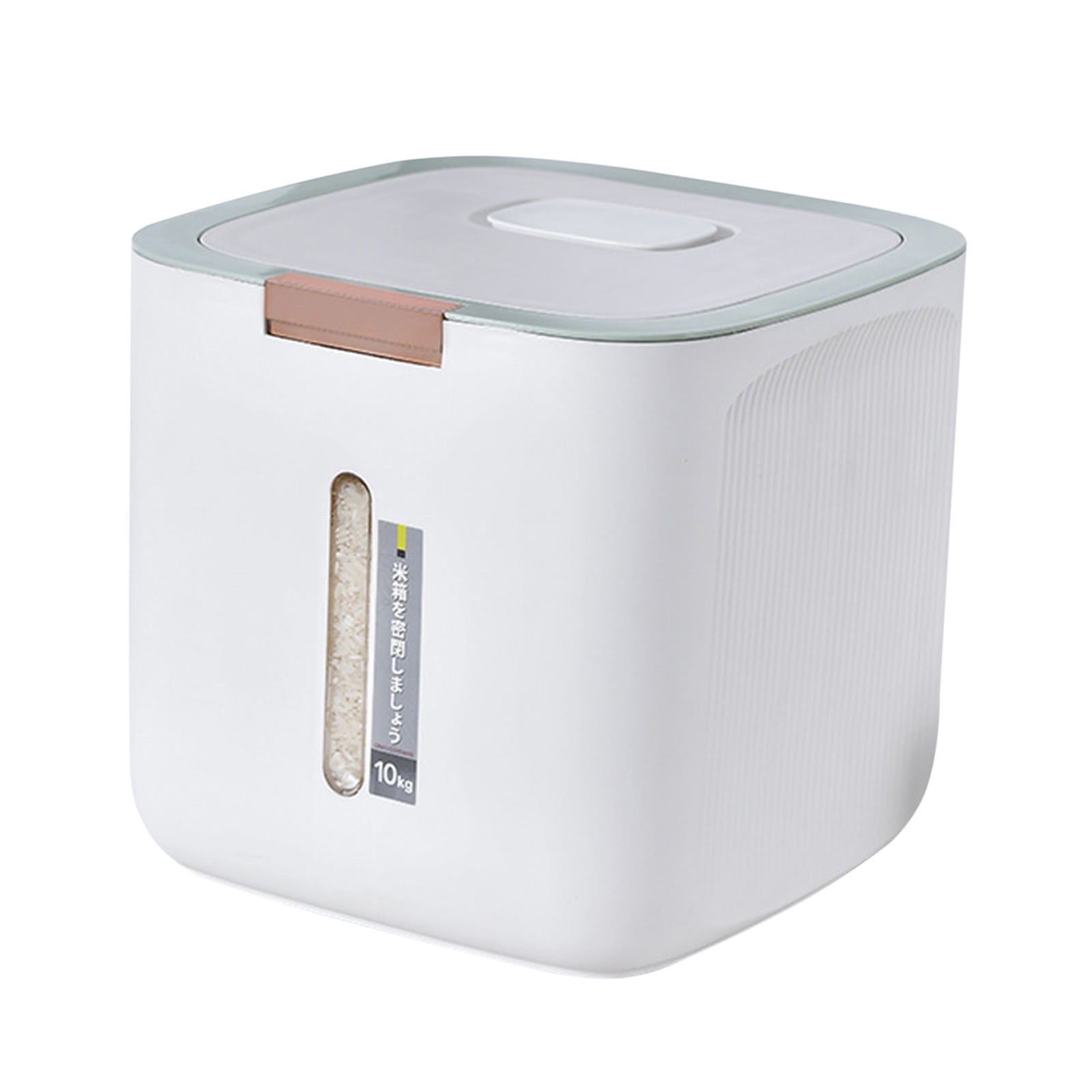 asjyhkr Airtight Rice Dispenser,Cover Rice Bucket for Cereal Grain ...
