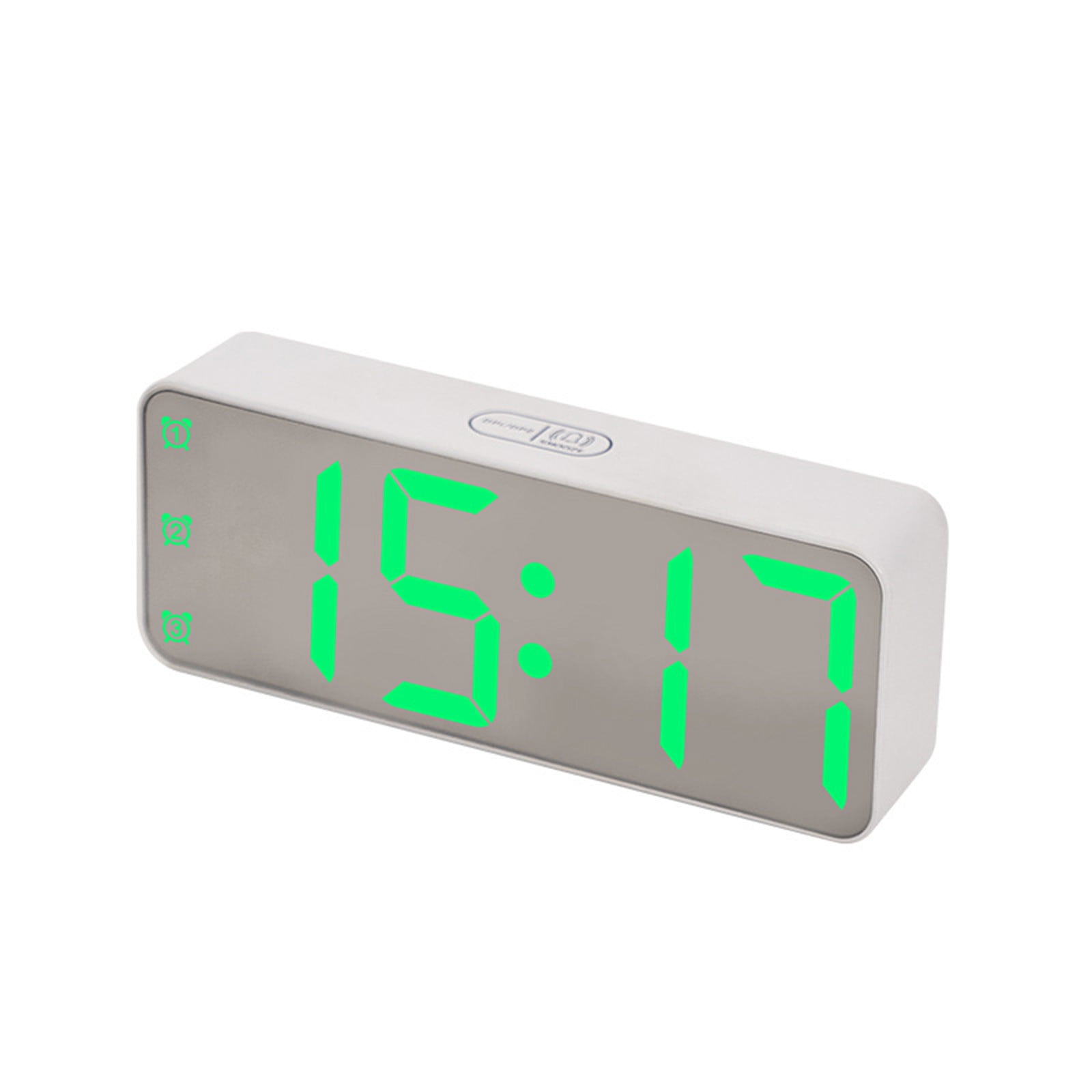 asjyhkr Bedside Clock Mirror Clock Multifunction Clock with Temperature ...