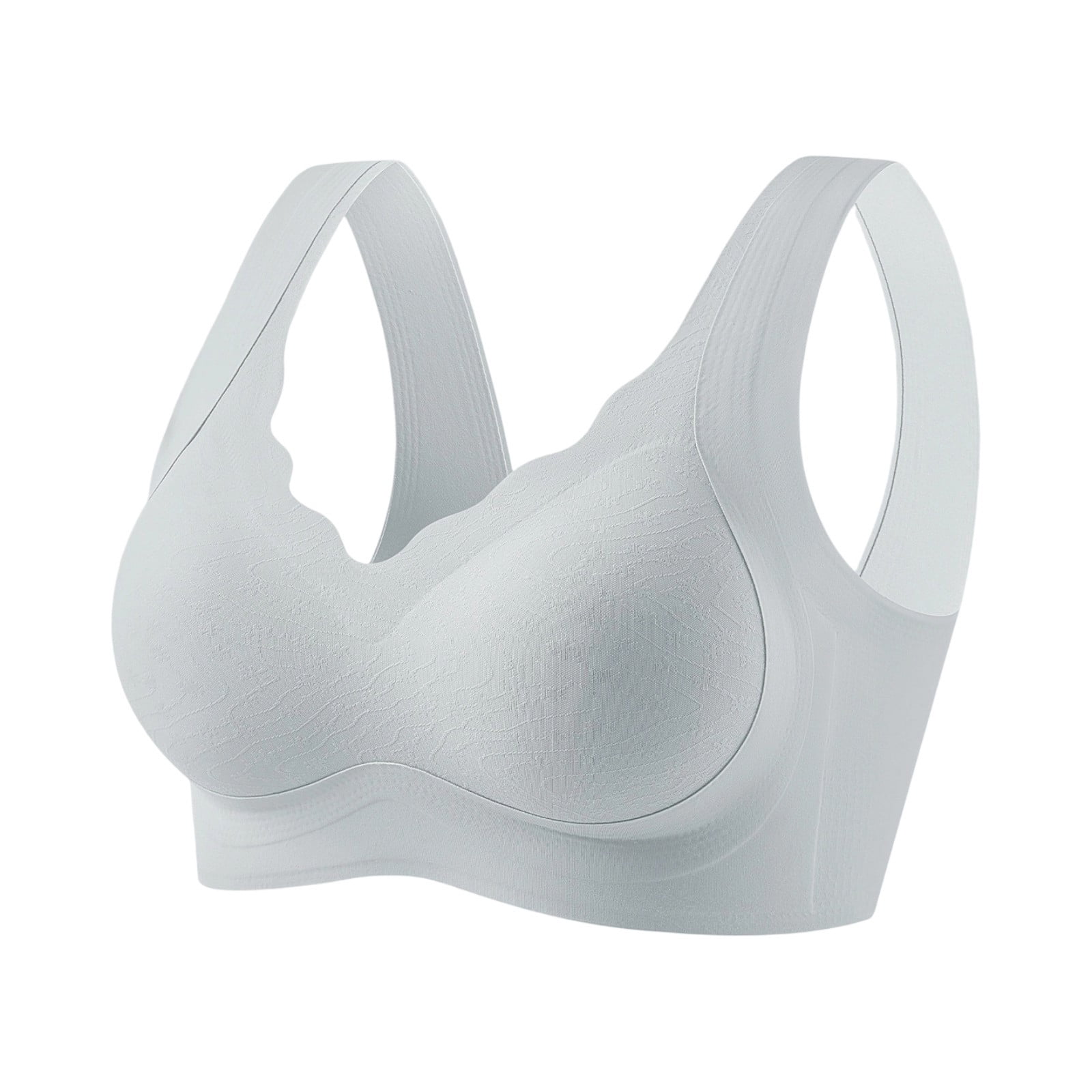 asjyhkr Bras for Women Everyday Comfortable No Underwire Wave V Neck ...