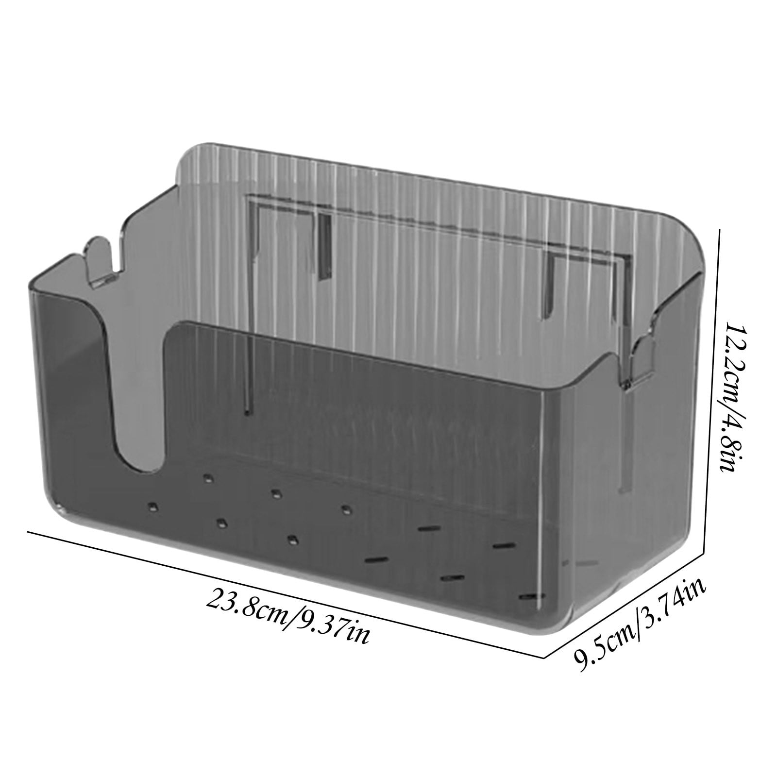 asjyhkr Cabinet Door Organizer, Plastic Storage Bin with 2 Hooks, Over ...
