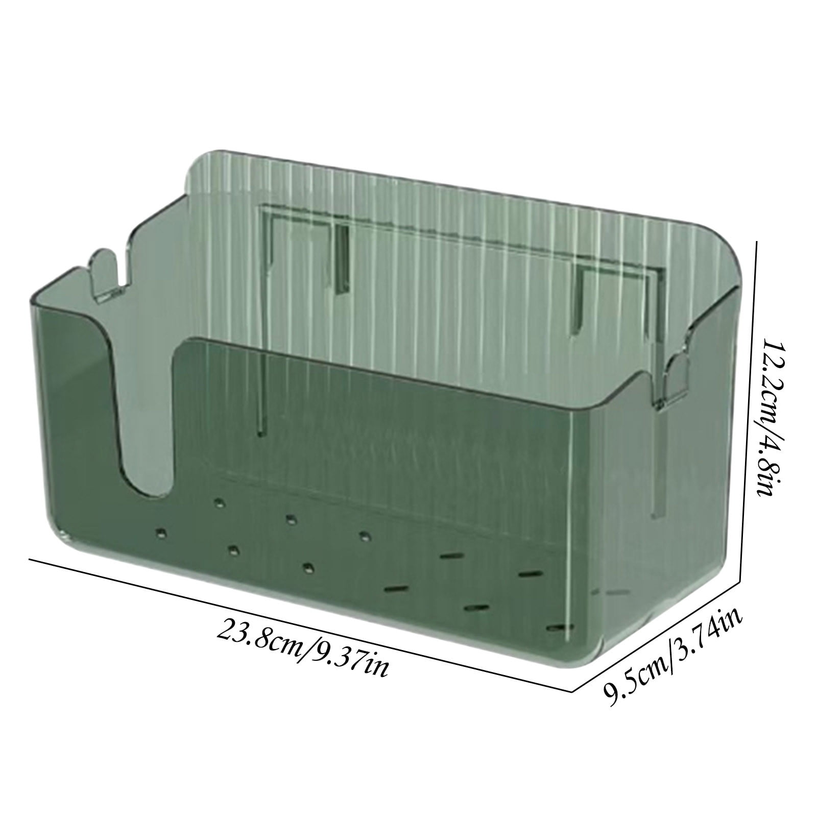 asjyhkr Cabinet Door Organizer, Plastic Storage Bin with 2 Hooks, Over ...